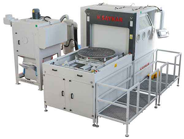 Automatic Turntable Pressure Sandblasting Machine